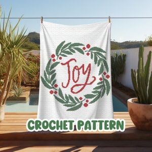 Crochet Graphgan Pattern, Christmas Corner to Corner Crochet Blanket ...