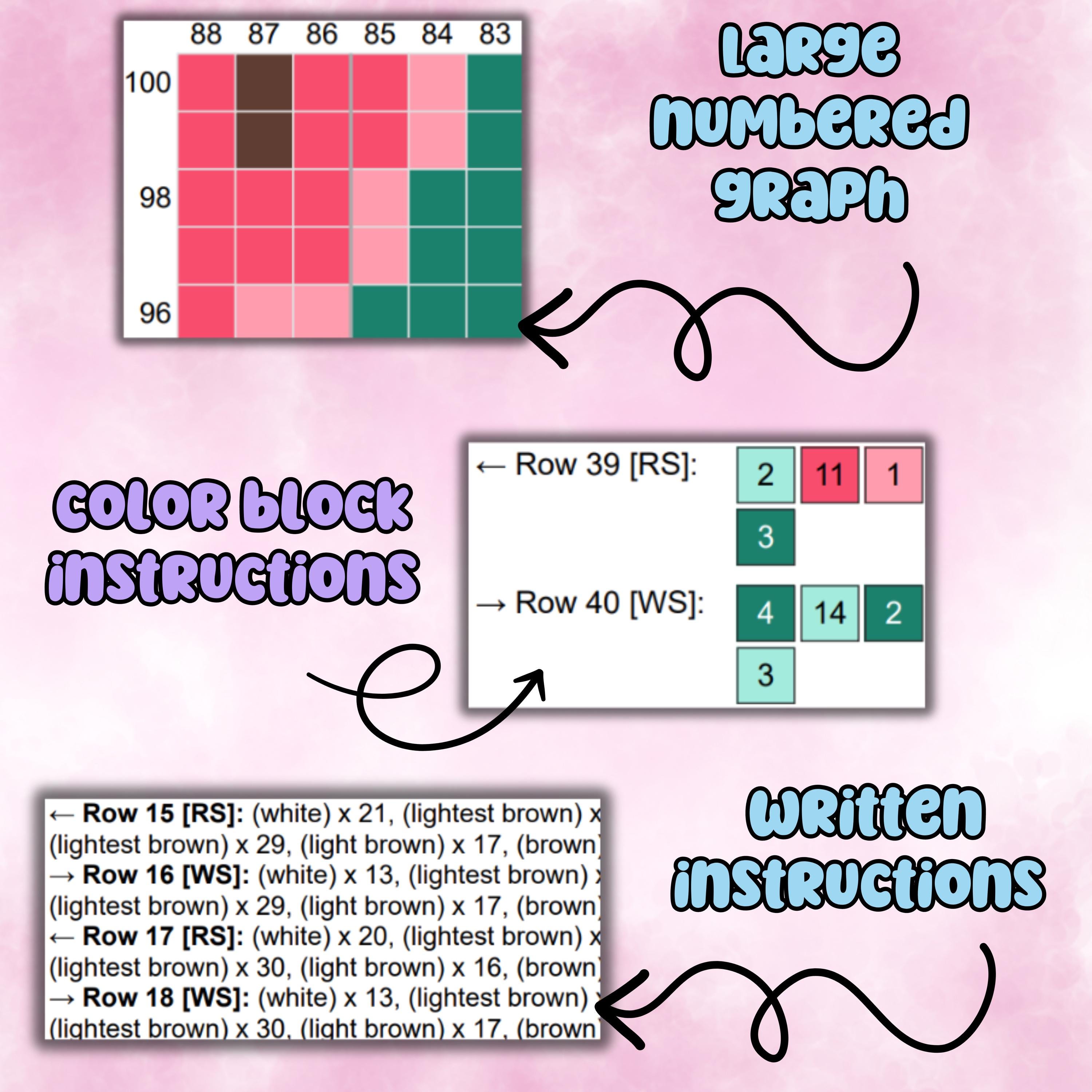 Personalized Crochet Graphgan Pattern, Custom Coquette Corner to Corner ...