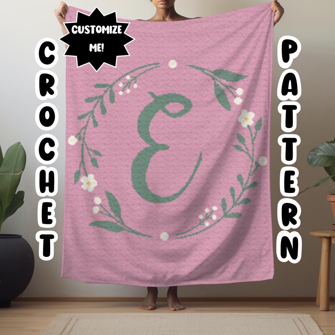 Personalized Crochet Graphgan Pattern, Custom Floral Corner to Corner ...