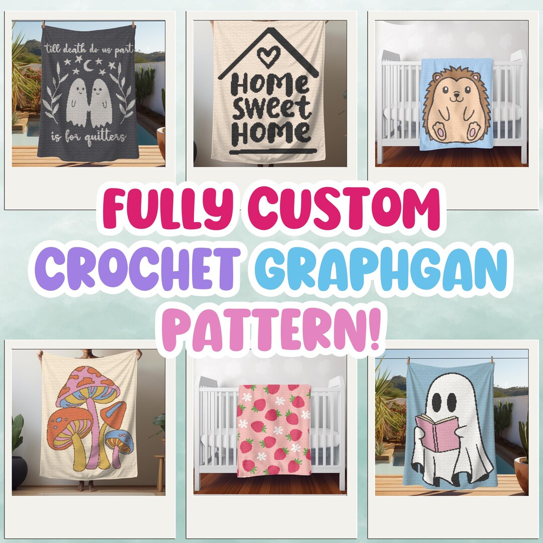 Custom Crochet Graphgan Pattern, Personalized Crochet Blanket Pattern ...
