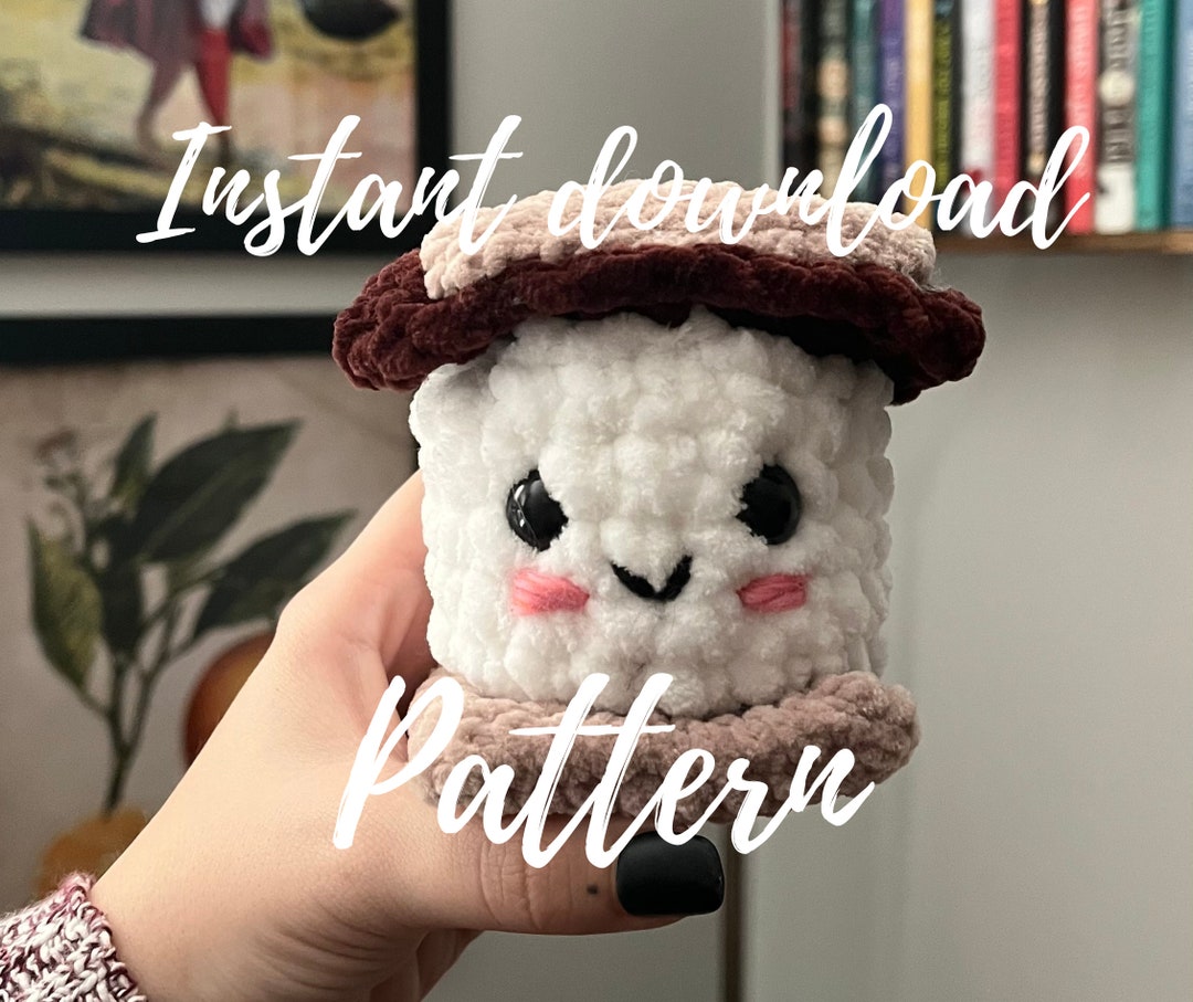 Fluffy Smore Crochet Pattern / Smore Amigurumi Pattern / Smore Plushie ...