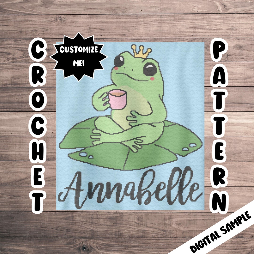 Personalized Crochet Frog Graphgan Pattern, Custom Froggy Corner to ...