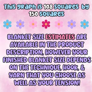 Crochet Floral Graphgan Pattern, Checkered Flower Corner to Corner ...