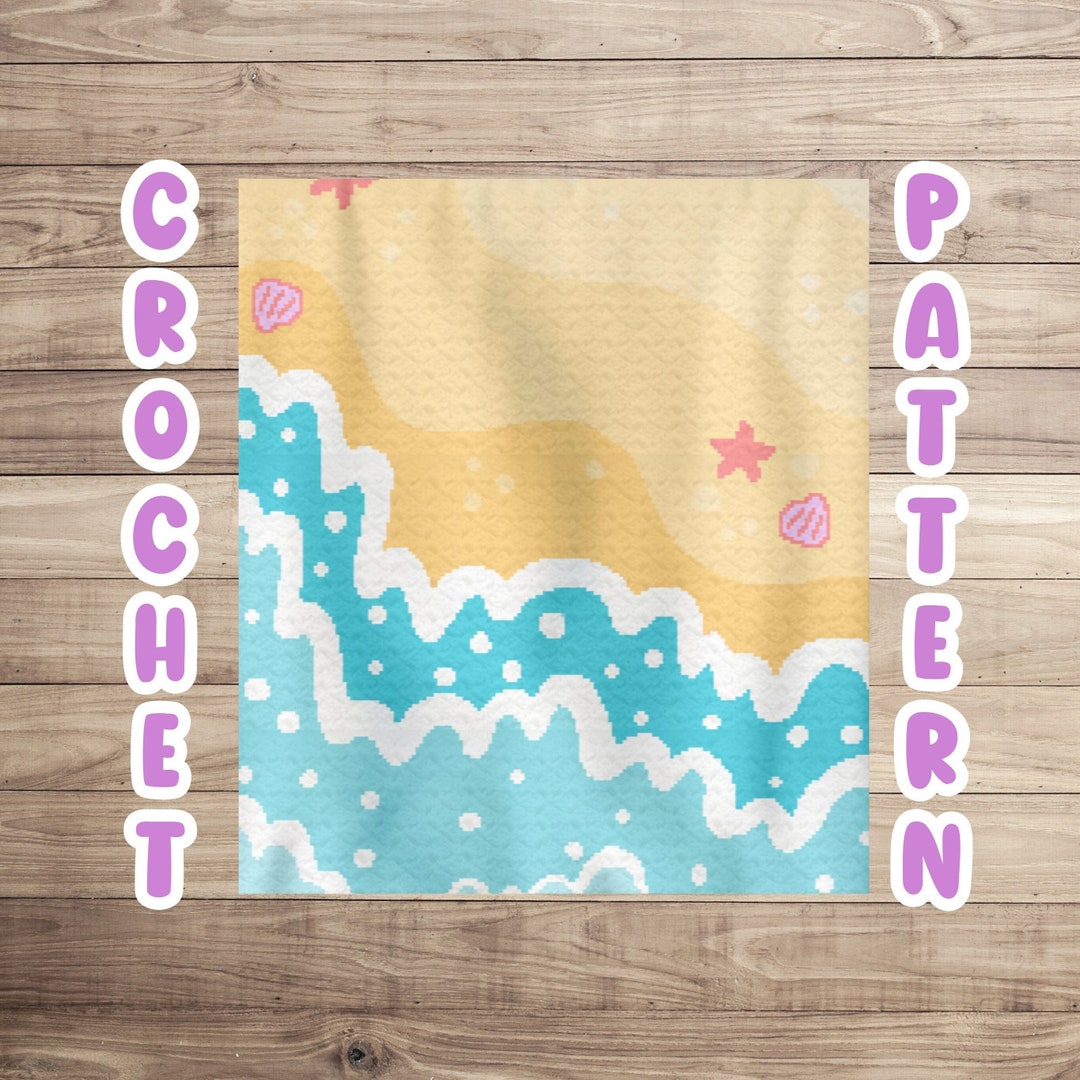 Crochet Graphgan Pattern, Beach Corner to Corner Afghan Blanket Pattern ...