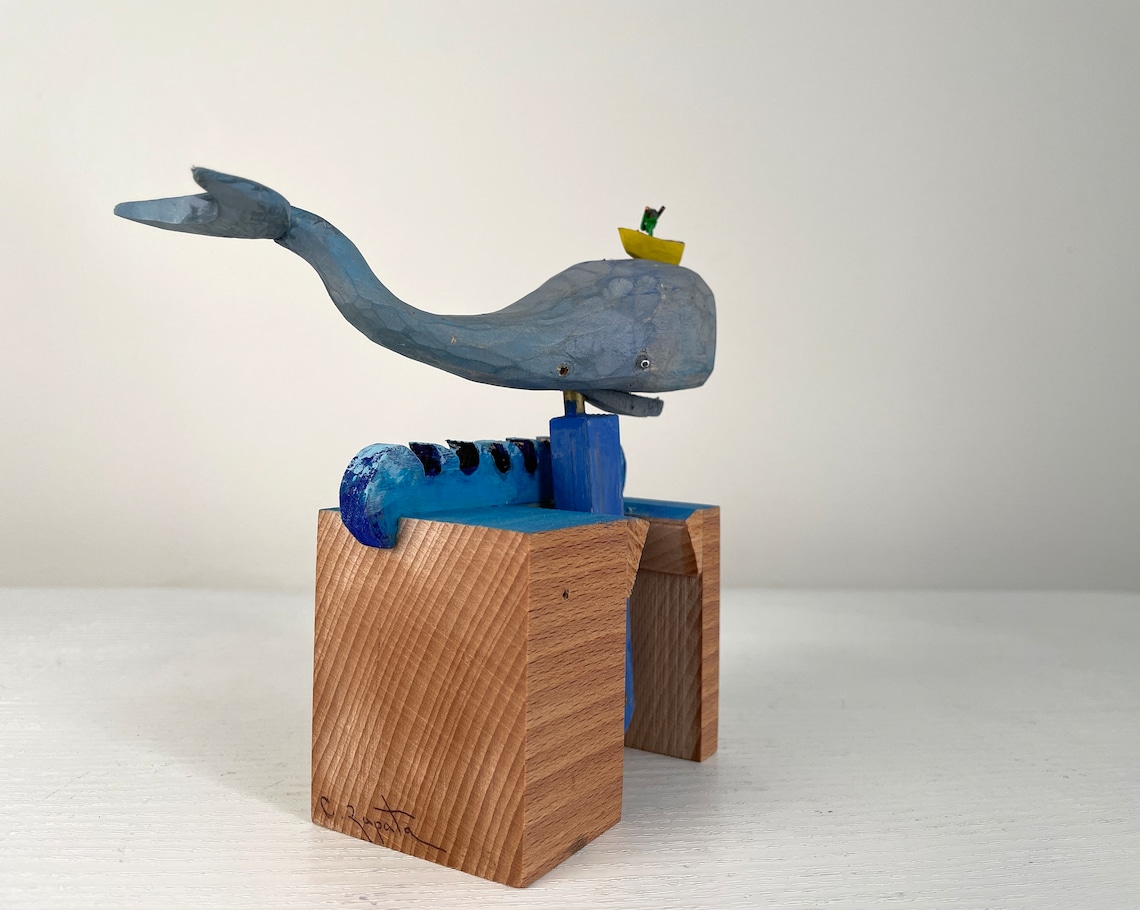 The Whale Handcrafted Wooden Automata - Etsy