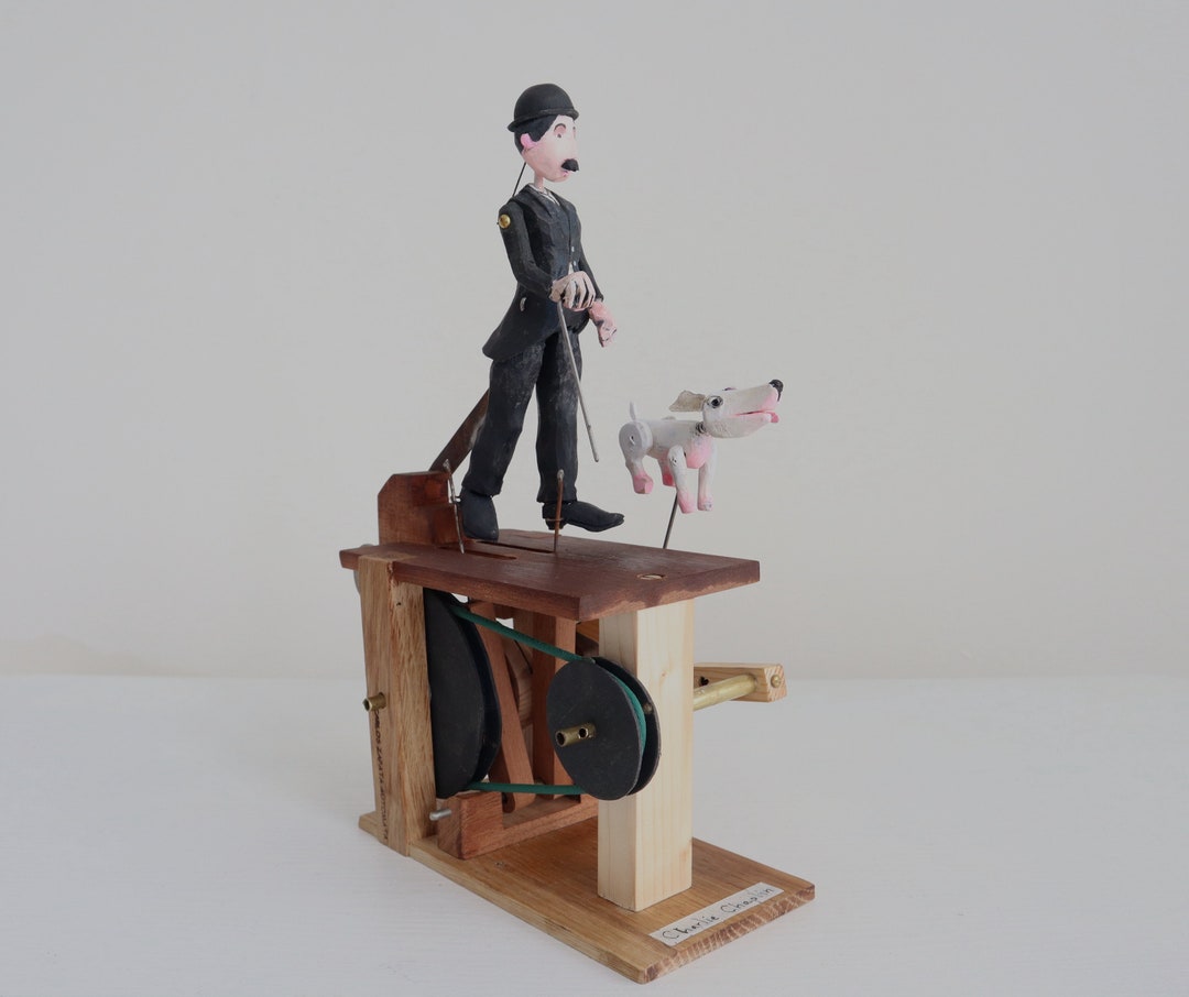 Charlie Chaplin Handcrafted Wooden Automata - Etsy