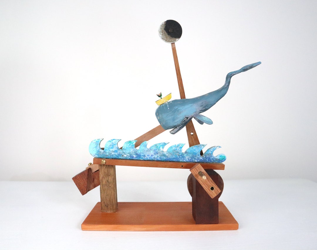 The Whale and the Moon Handcrafted Wooden Automata - Etsy