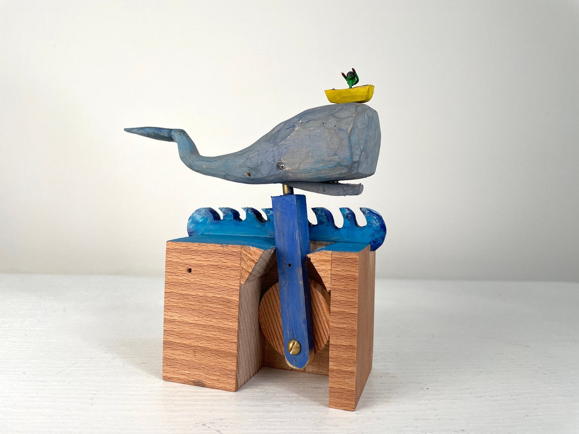 The Whale Handcrafted Wooden Automata - Etsy
