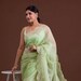 Organza Silk Green Color Saree for Women Us,party Wear Saree for ...