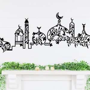 Metal Mosque Islamic Wall Art, Large Islamic Decor, Masjid Wall Art ...
