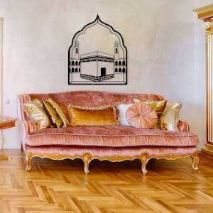Metal Kaaba Islam Wall Art, Islamic Home Decor, Modern Islamic Decor ...