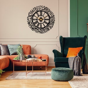 Assalamu Alaikum Islamic Metal Wall Clock, Silent Islamic Wall Clock ...