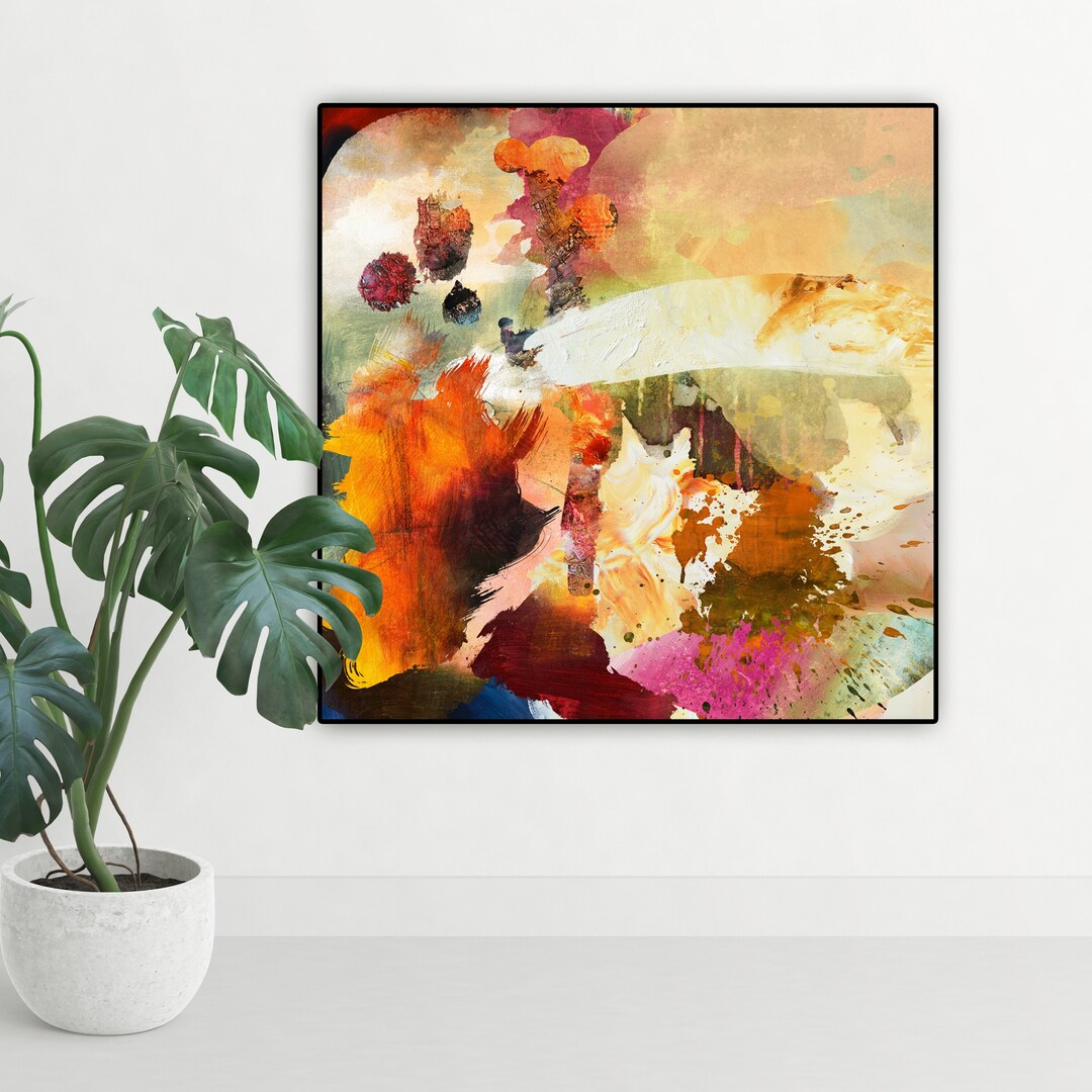 Earth Tones Abstract Collage Printable for Framing Digital - Etsy