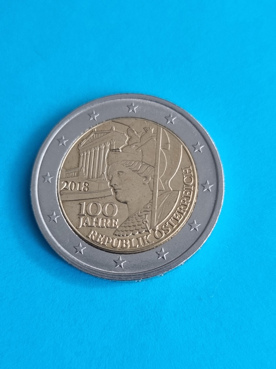 2 Euro Coin Austria 2018 100 Years Commemorative Coin - Etsy