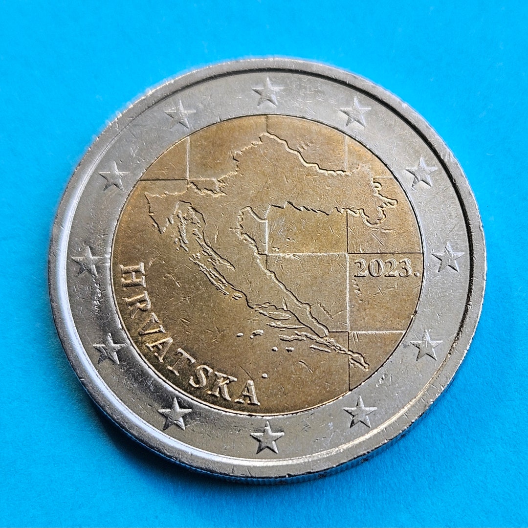 2 Euro Coin Hrvatska Croatia 2023 Rare - Etsy