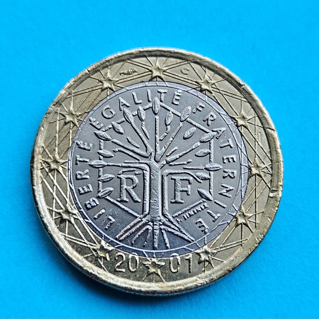 1 Euro Coin France 2001 Rare - Etsy