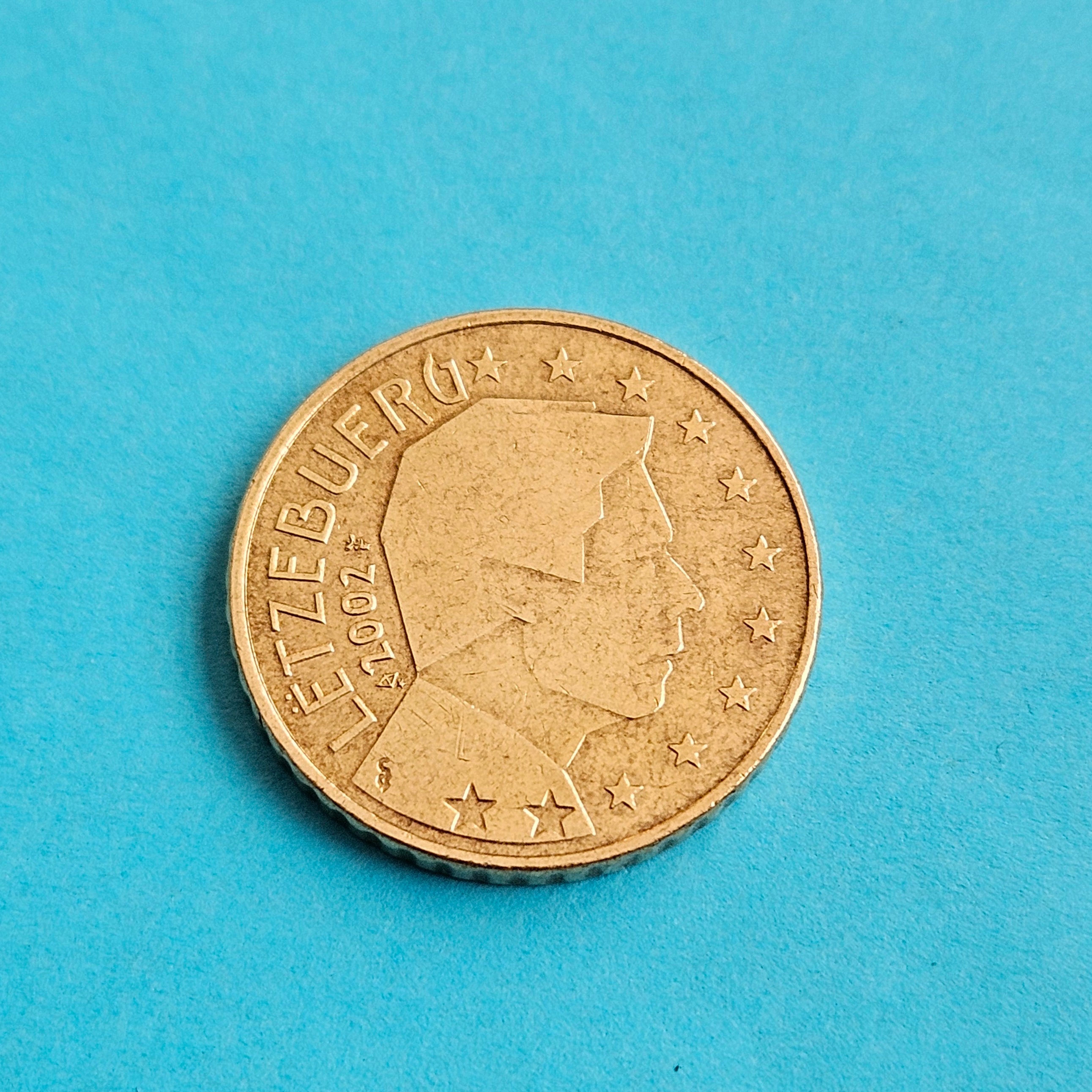 50 Euro Cent Münze - 2002 - Letzebuerg - ( Luxemburg ) - Etsy.de