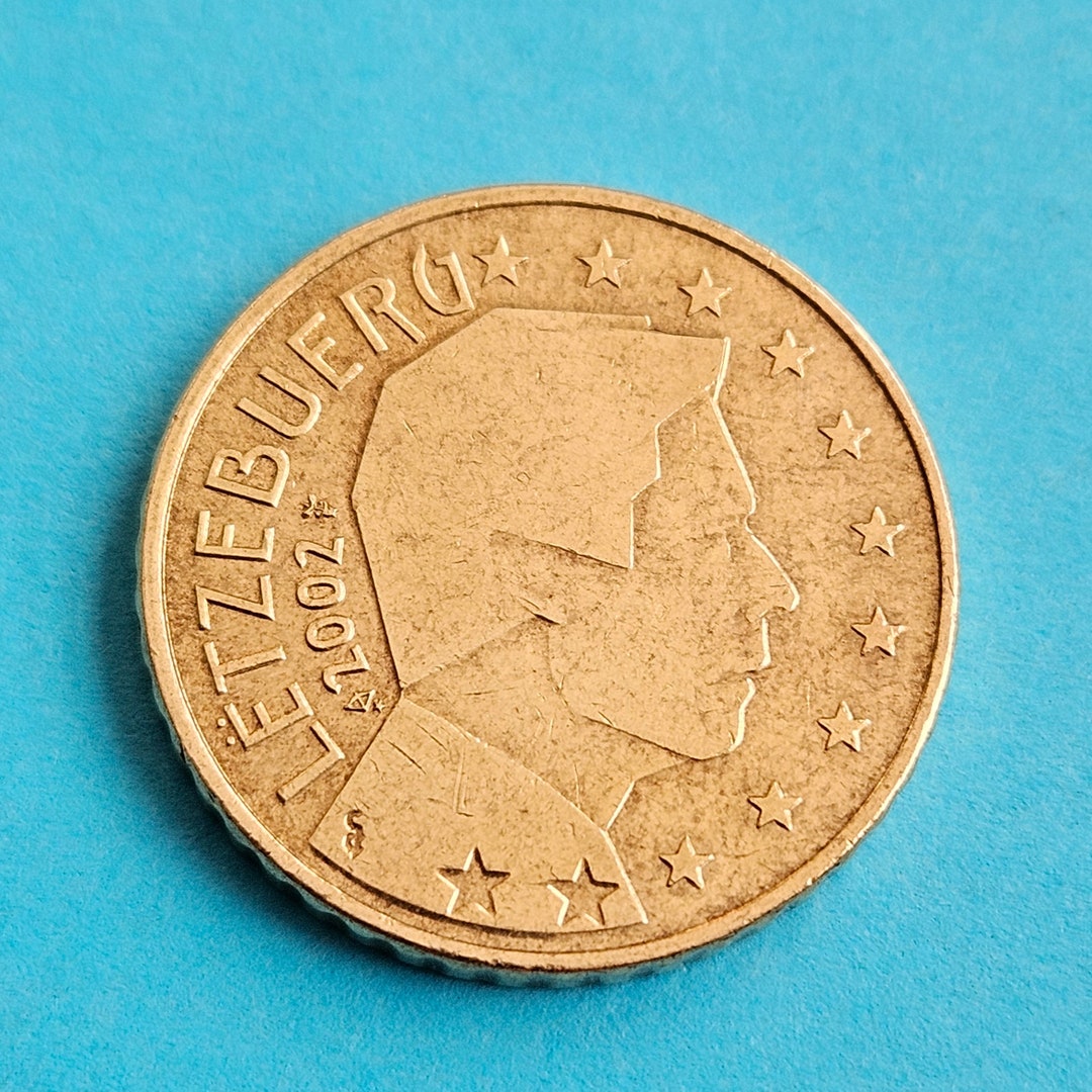 50 Euro Cent Münze - 2002 - Letzebuerg - ( Luxemburg ) - Etsy.de