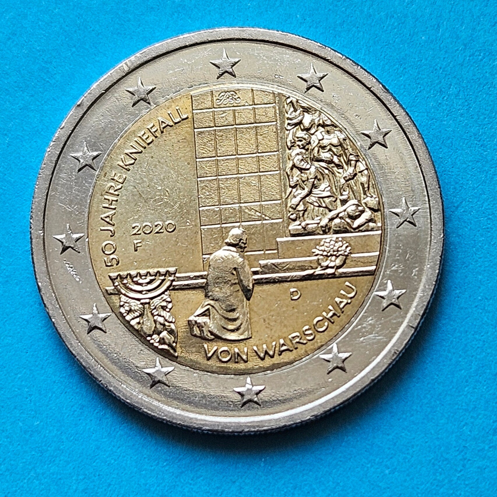 Very Rare 2 Euro Coin 50 Years of Warsaw Genocide - Etsy