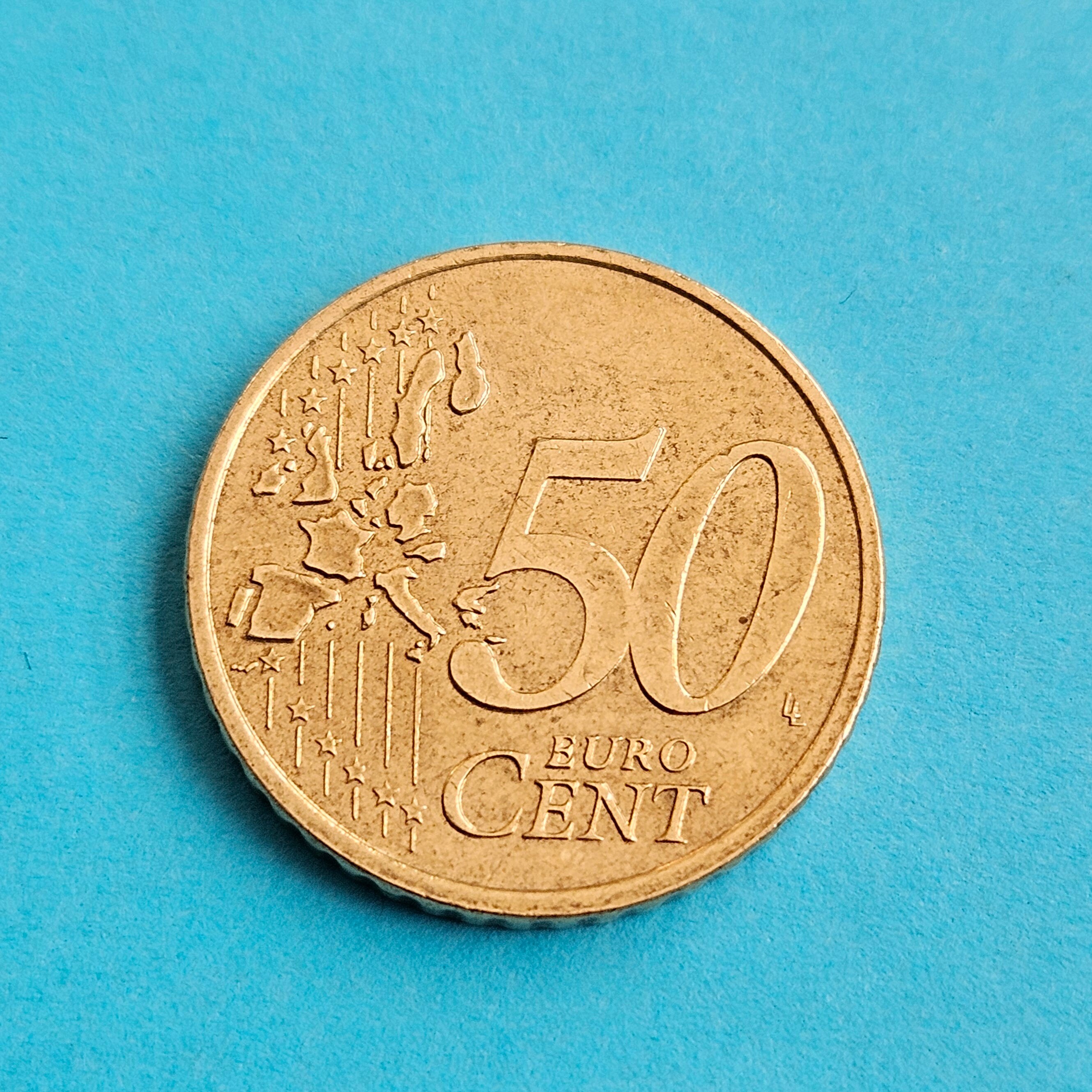50 Euro Cent Münze - 2002 - Letzebuerg - ( Luxemburg ) - Etsy.de