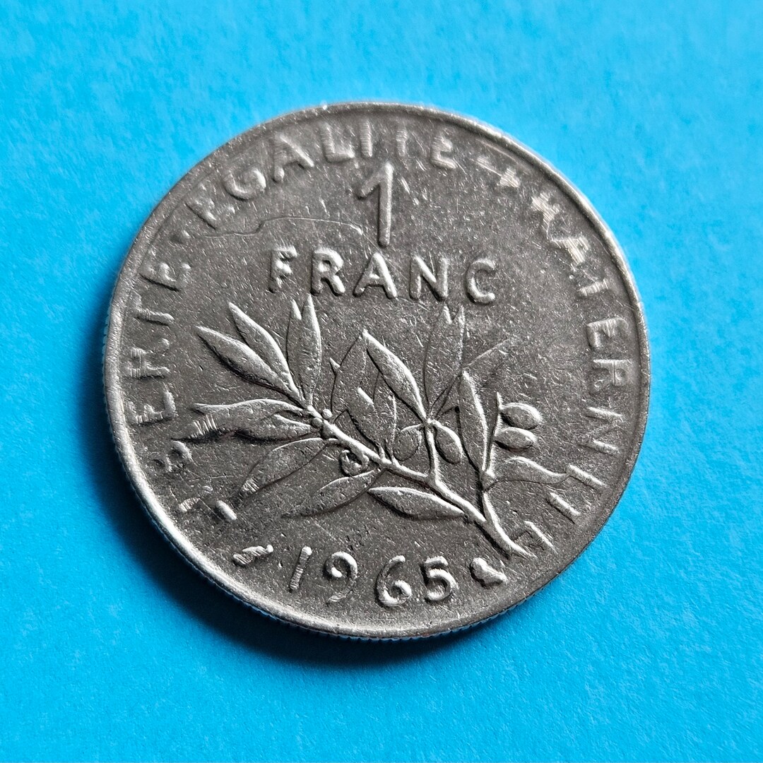 1 Franc Coin - 1965 - France - Very Rare - - Etsy