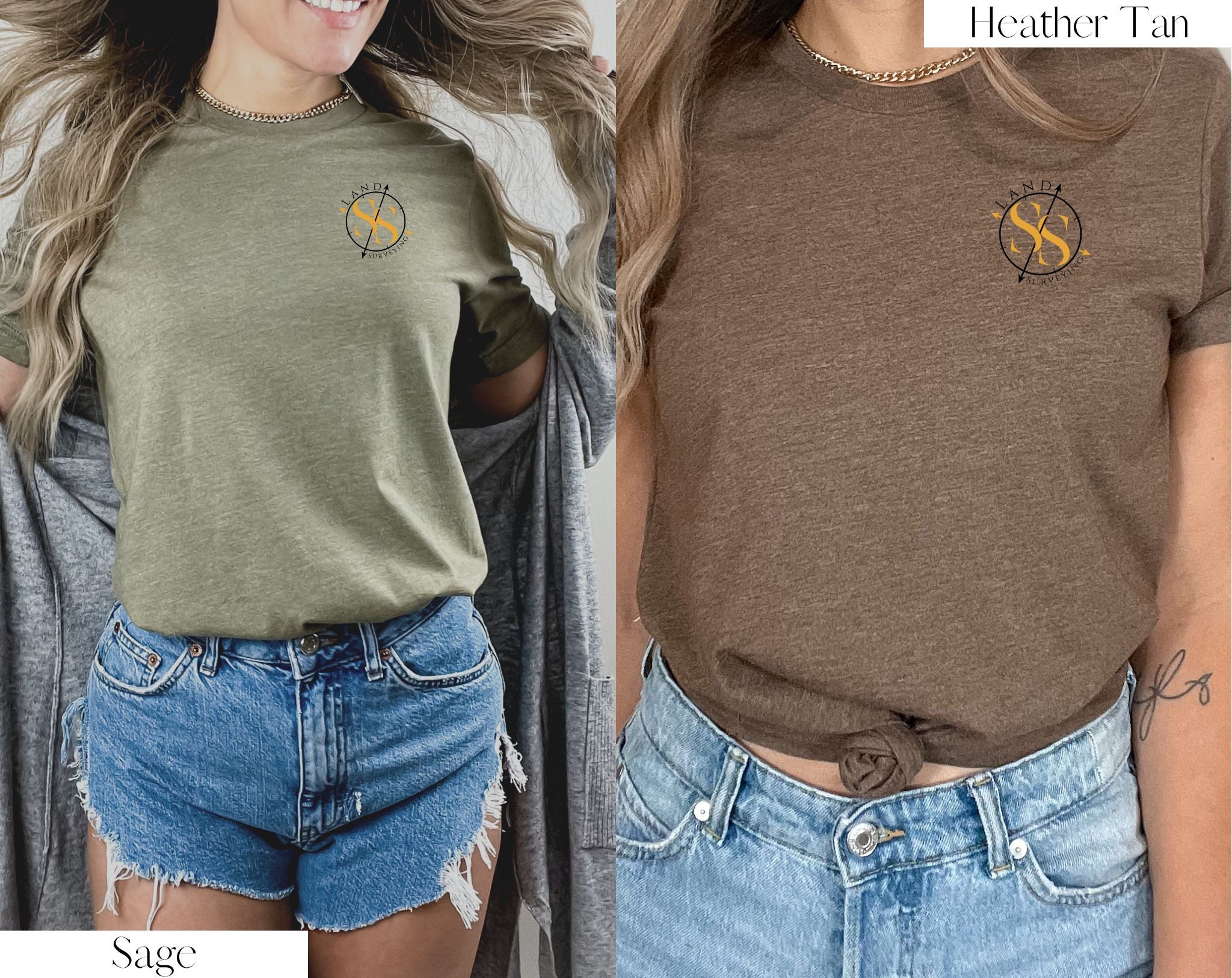 S&S Land Surveying T-shirt Bellacanvas 3001 - Etsy