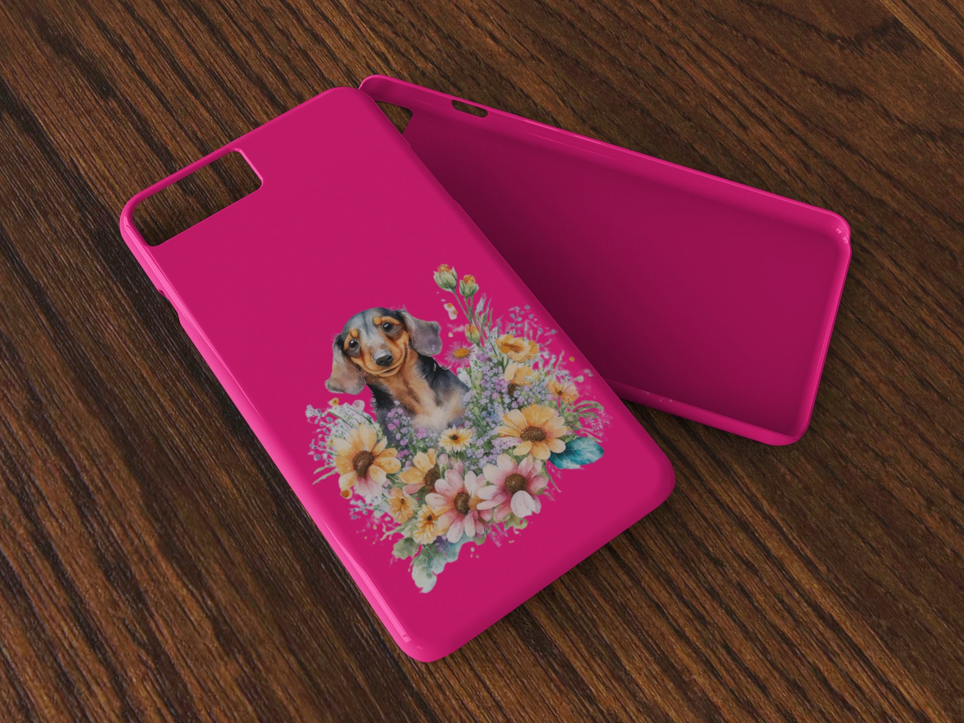 Watercolour Sausage Dog Cute Dog Phone Case Phone Case/cover - Etsy
