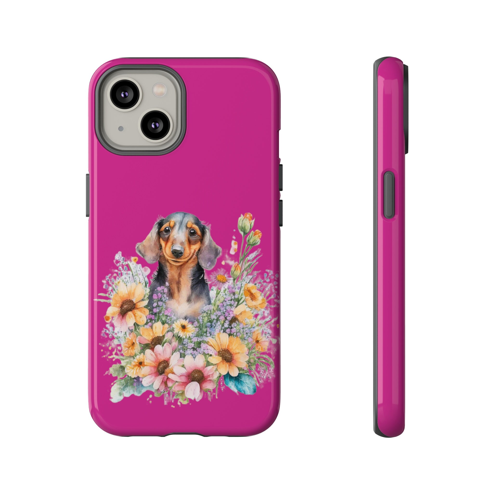 Watercolour Sausage Dog Cute Dog Phone Case Phone Case/cover - Etsy