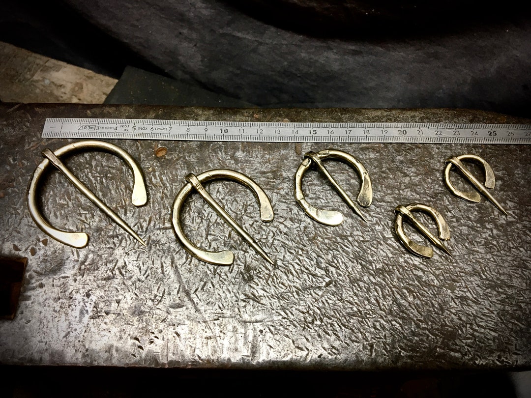 Forged Brass Fibula Medium and Large Sizes - Etsy