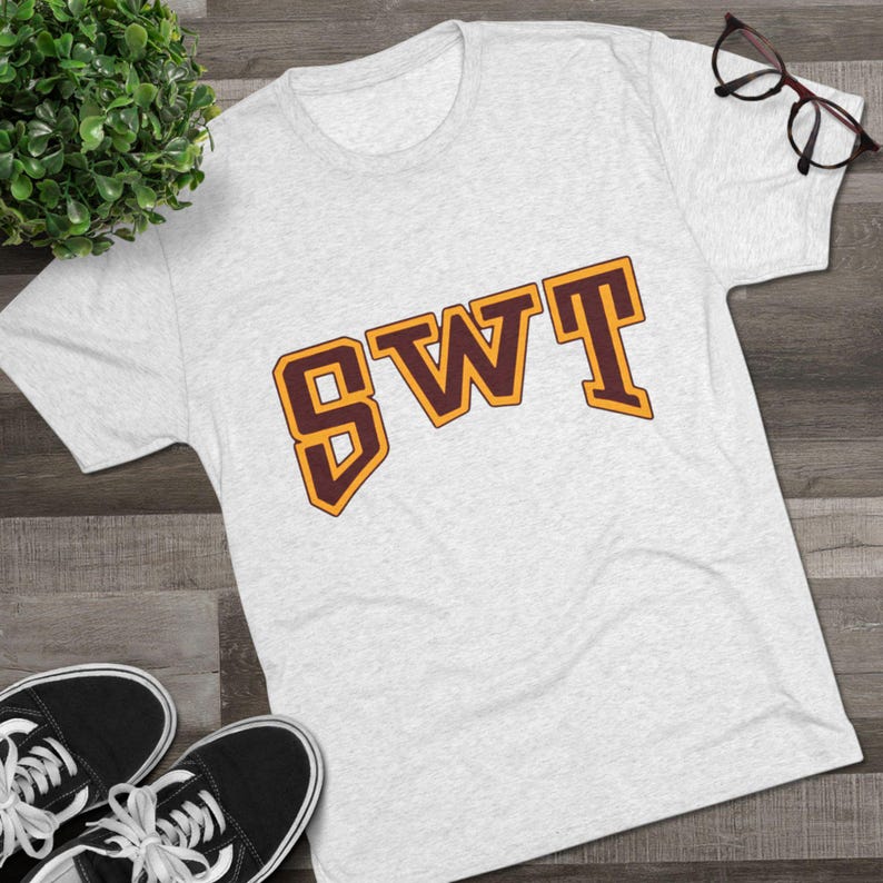 SWT. Southwest Texas State. Unisex Tri-blend Crew Tee - Etsy