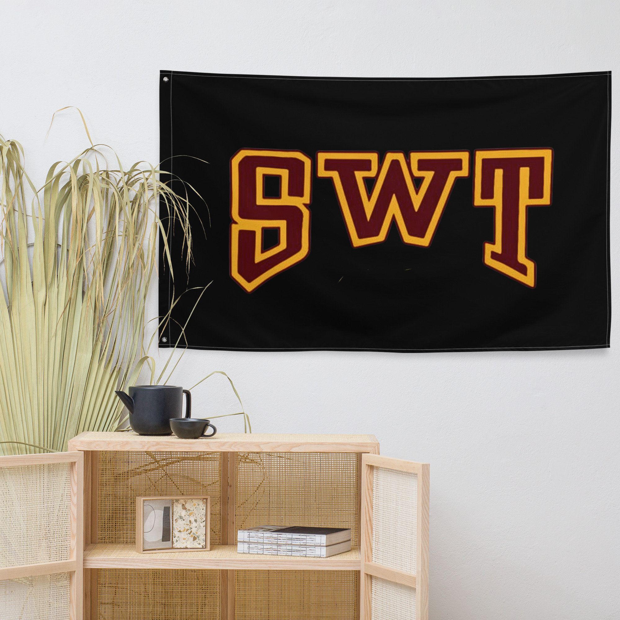 SWT Flag (black Background) - Etsy