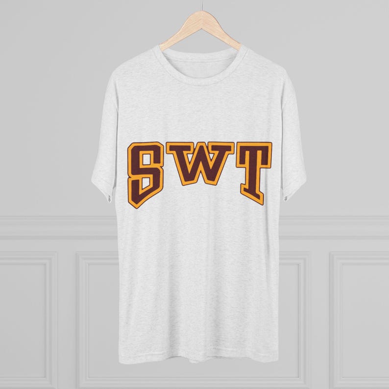 SWT. Southwest Texas State. Unisex Tri-blend Crew Tee - Etsy