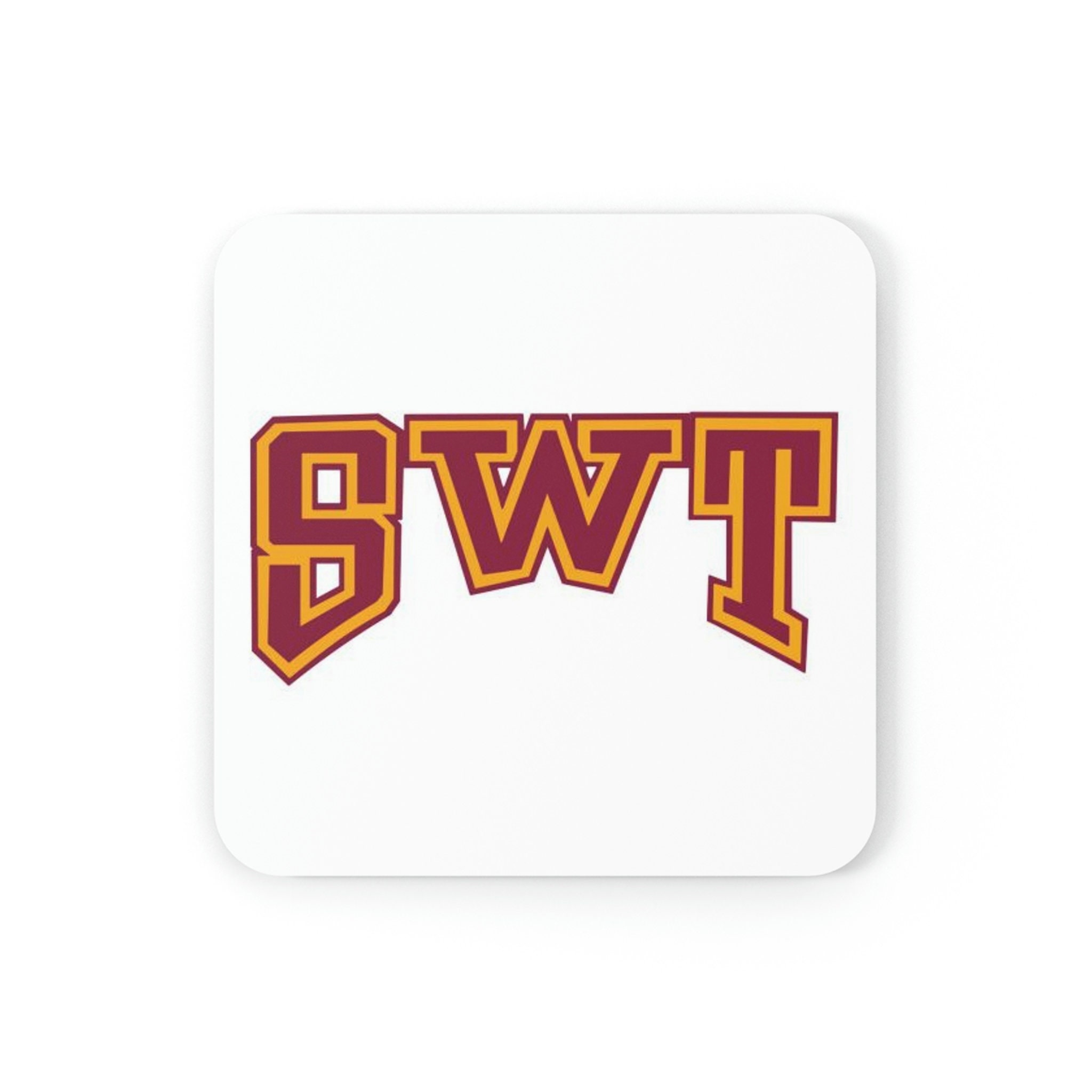 SWT Cork Backed Coaster. Texas State University - Etsy