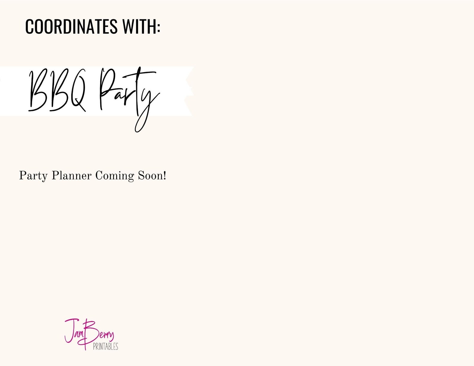 Barbeque Sign, BBQ Party Sign, Instant Download, Printable PDF and Jpeg ...