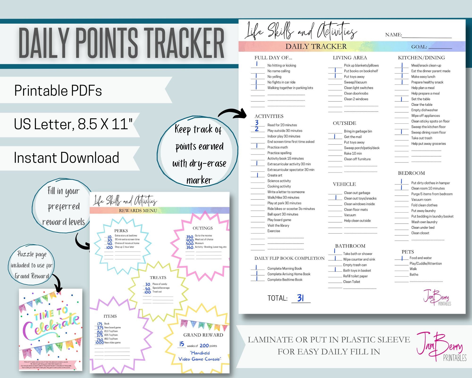 Kids Rewards Chart ADHD ASD ODD Printable Pdf Editable Fill in Kids ...