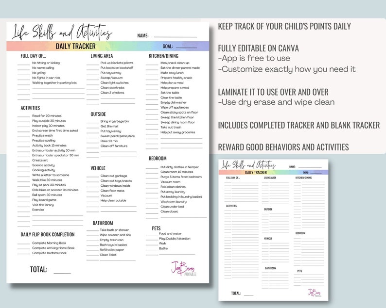 Kids Rewards Chart Full Bundle Routine Task Books ADHD ASD ODD - Etsy