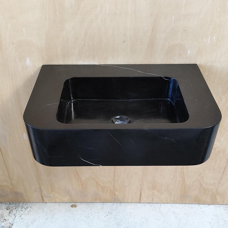 Black Marble Nero Marquina Sink – Luxury Bathroom Vanity Basin With ...