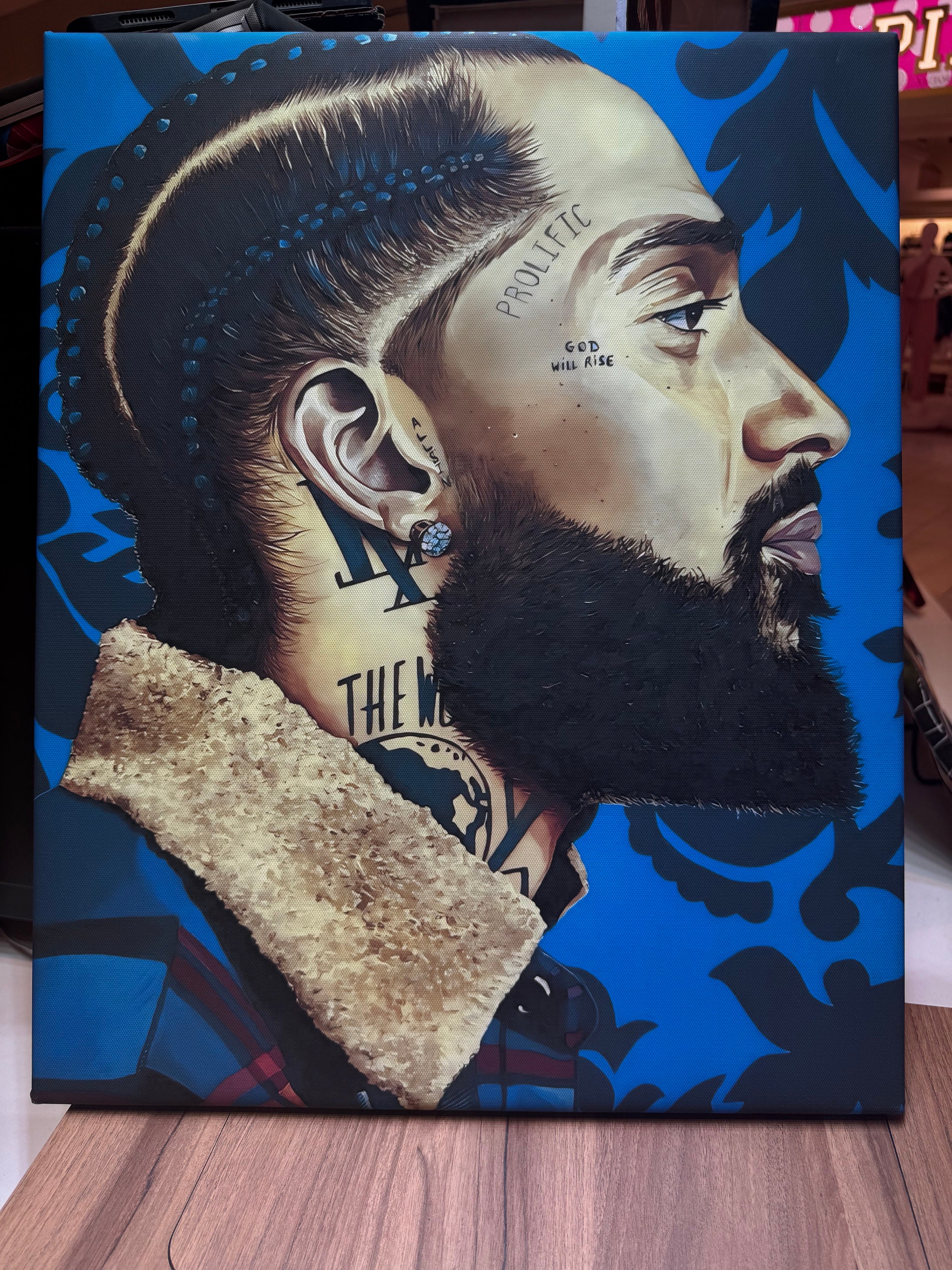 Nipsey Hussle Art Hip Hop Artist Canvas Wall Art Photo on Canvas - Etsy