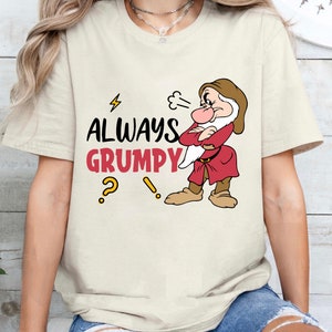 Disney Snow White and the Seven Dwarfs Grumpy Always Grumpy Shirt ...