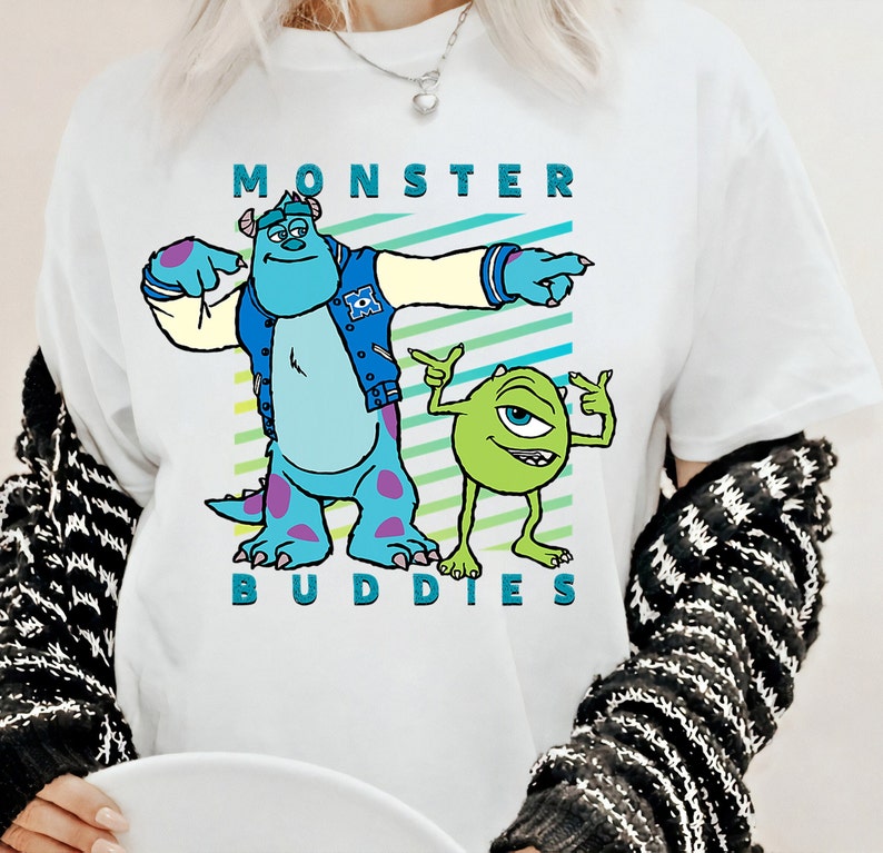 Disney PIXAR Sulley and Mike Wazowski Monster Buddies T-shirt - Etsy