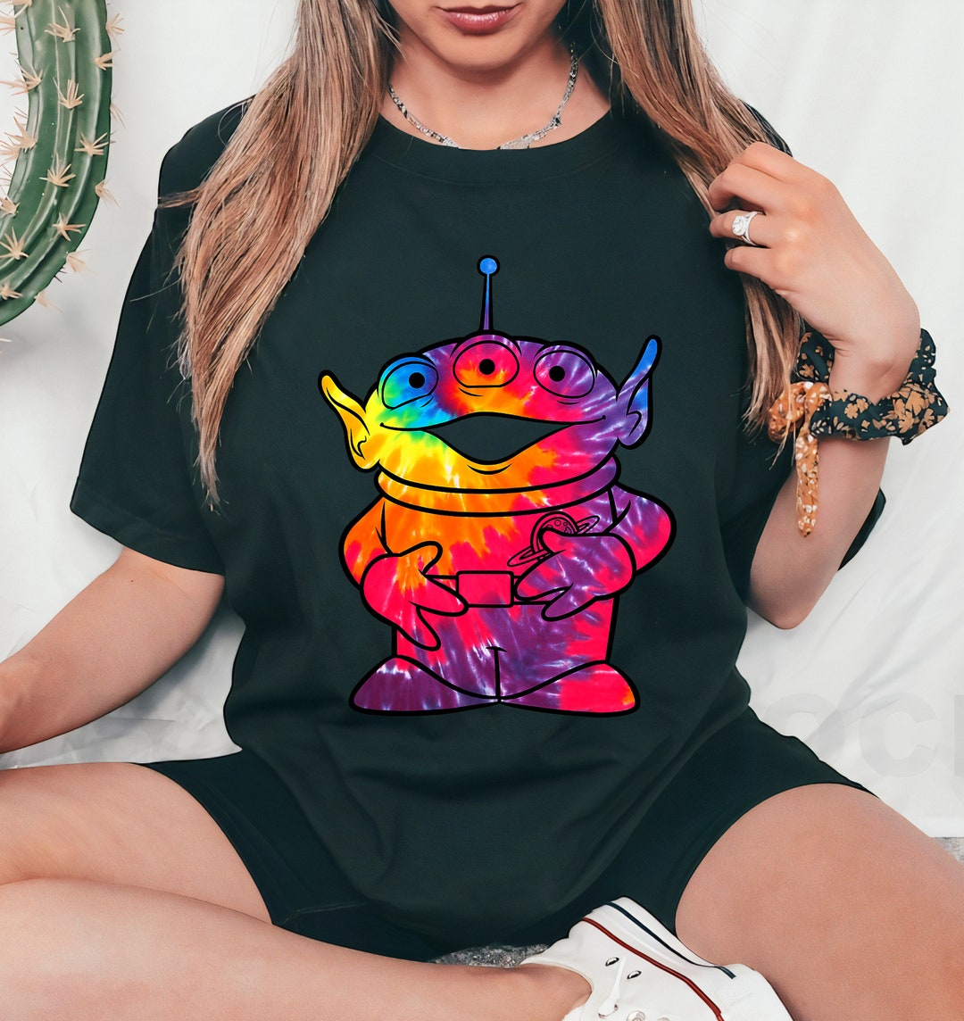 Disney Pixar Toy Story Tie-dye Alien Portrait T-shirt Alien - Etsy