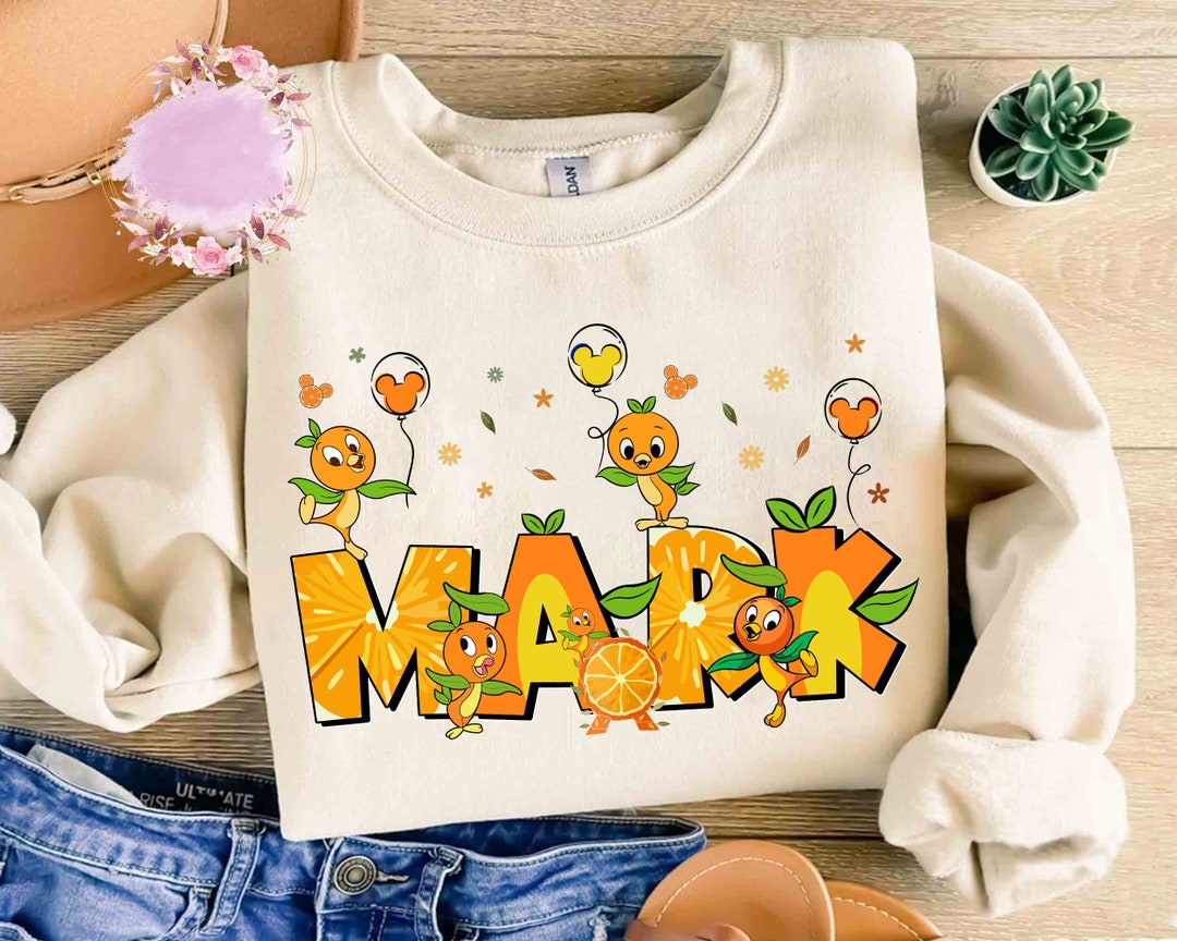 Custom Name Disney Orange Bird Character Shirt, Disney Gift for Kid Mom ...