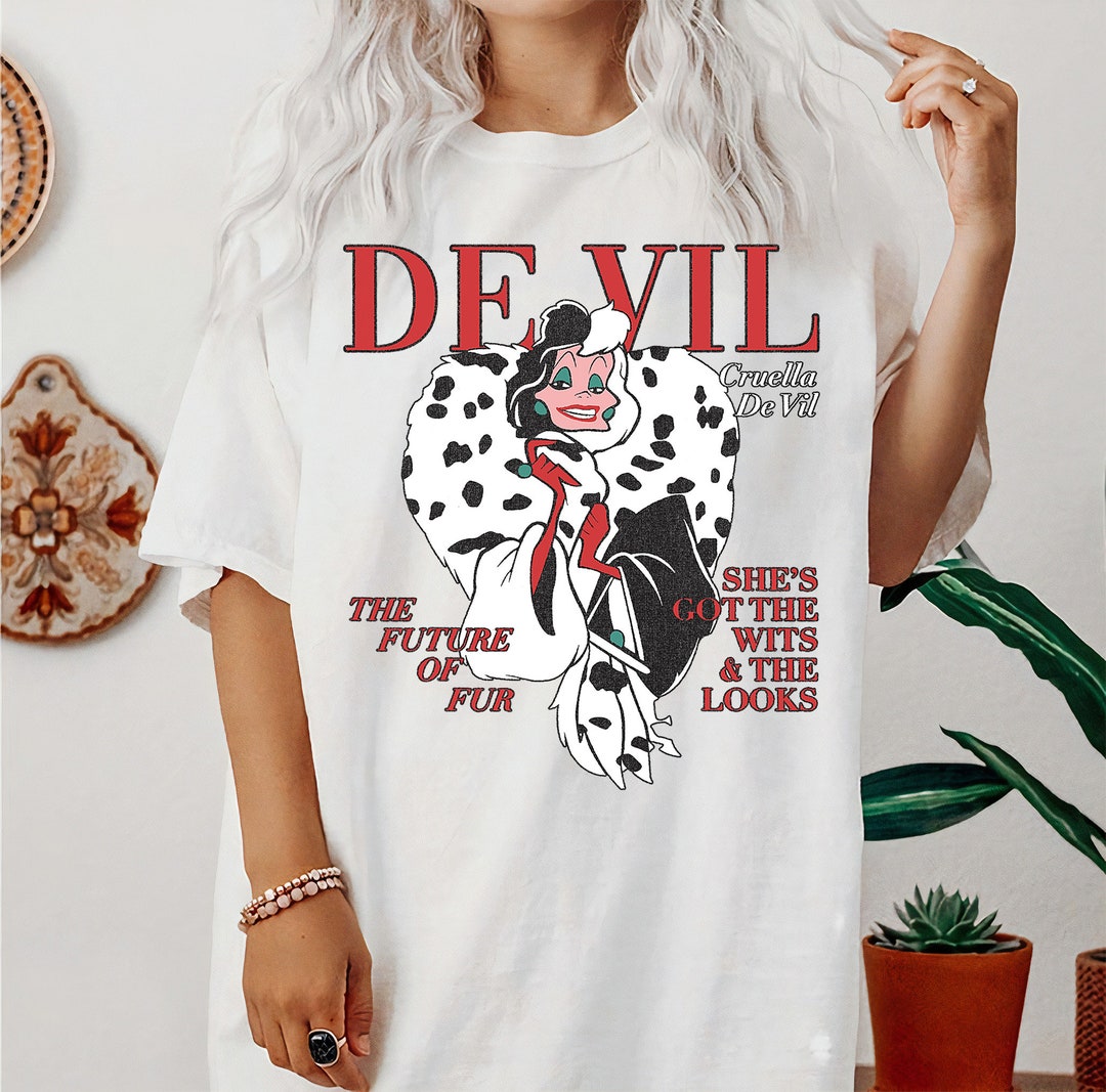 Disney Villains Cruella De Vil Magazine Cover T-shirt Cruella - Etsy