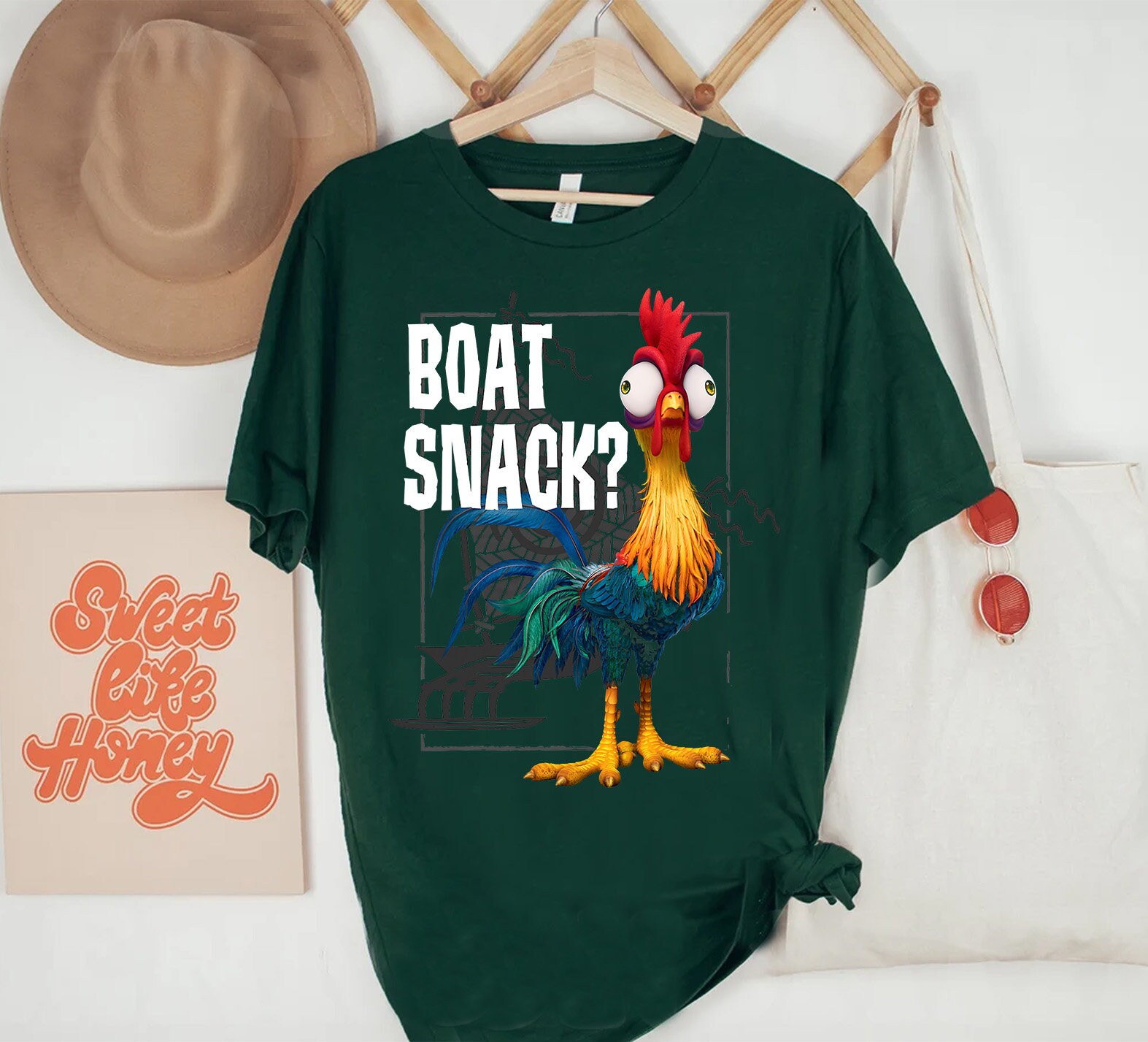 Disney Moana Hei Hei Boat Snack Graphic T-shirt Hei Hei - Etsy
