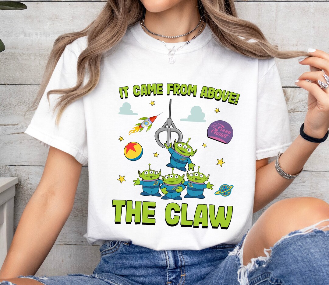 Disney Pixar Toy Story Aliens It Came From Above the Claw Shirt, Little ...