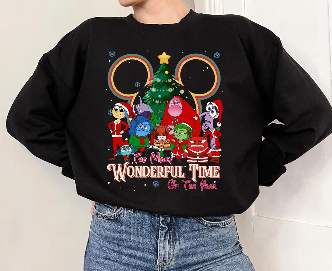 Disney Inside Out 2 the Most Wonderful Time of the Year Christmas Shirt ...