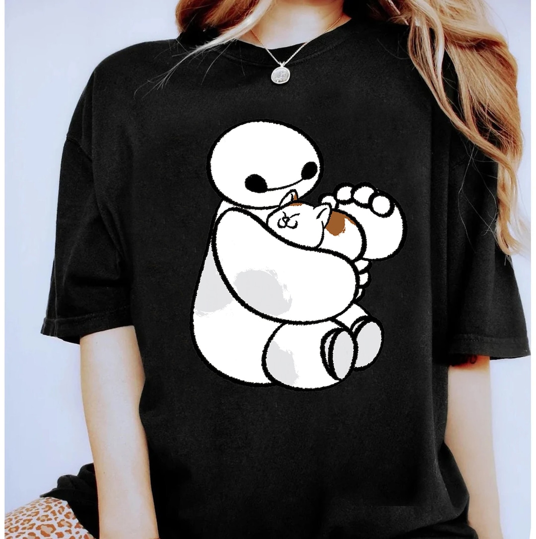 Disney Big Hero 6 Baymax Cat Cute Portrait T-shirt, Big Hero 6 Shirt ...