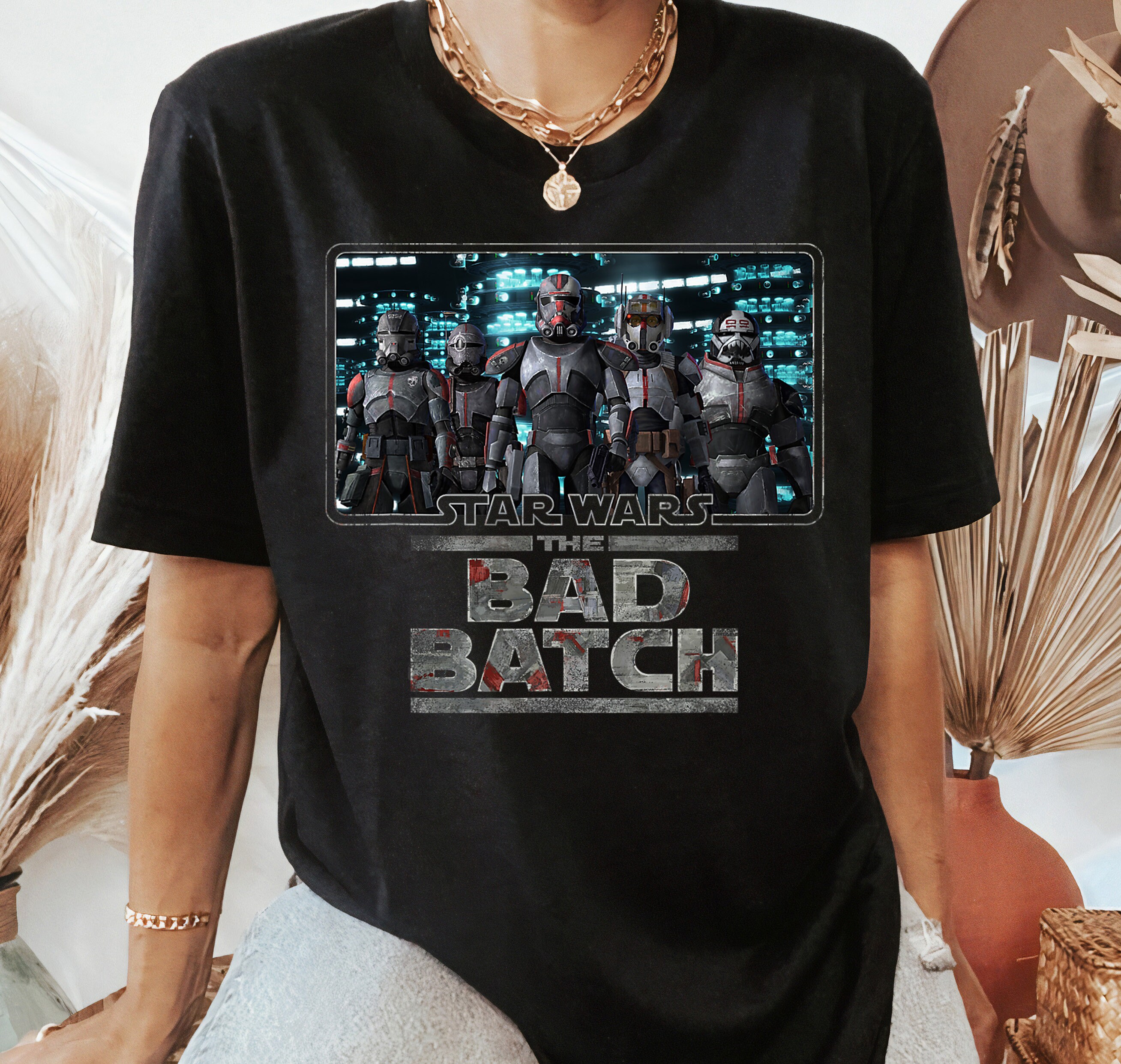 Star Wars the Bad Batch Bad Group Poster Shot Logo T-shirt - Etsy