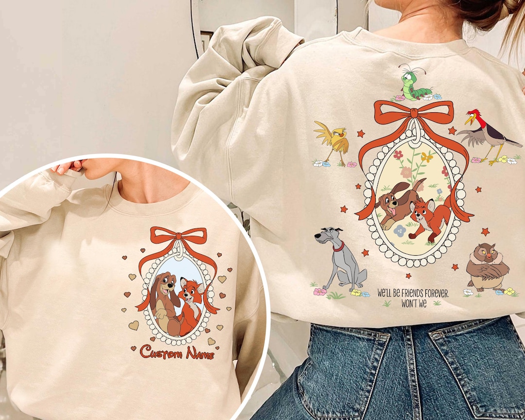 Personalized 2-sided Coquette Bow Disney the Fox and the Hound Will Be ...