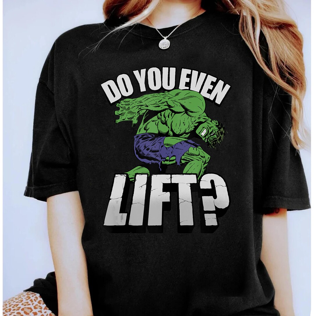 Marvel Hulk Do You Even Lift Retro Portrait T-shirt, Marvel Logo Shirt ...